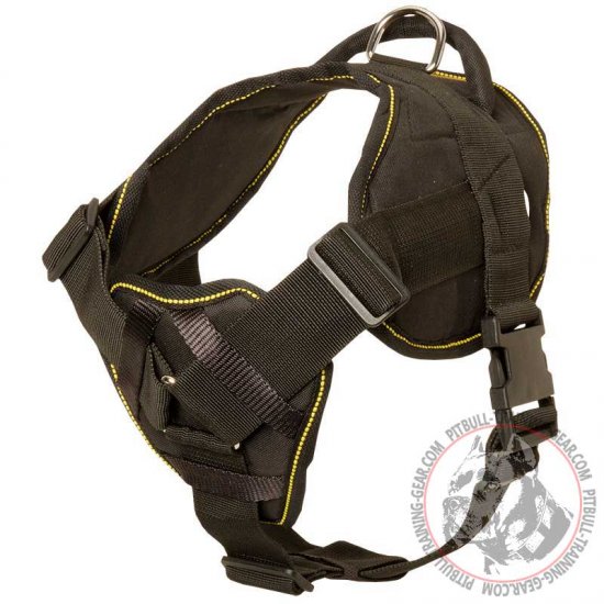 Buy Pulling Pitbull Harness | Lightweight Nylon Dog Harness (Handle)